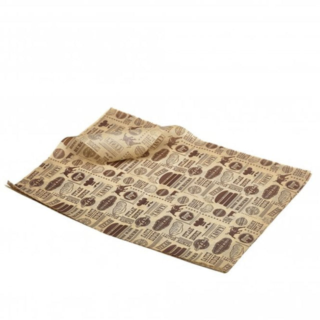 Greaseproof Paper Steak House Design (25x35cm) 1000pk – Tiki Packaging